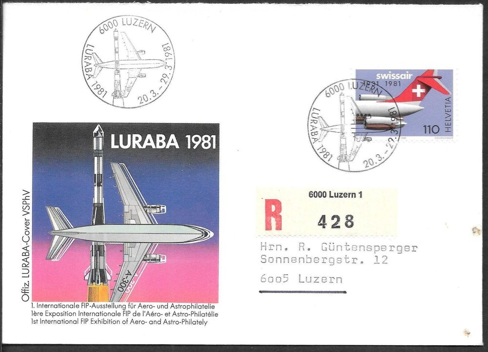 Sonderbrief SSt 74 Luraba Luzern 20.3.-29.3.1981 | Kaufen auf Ricardo