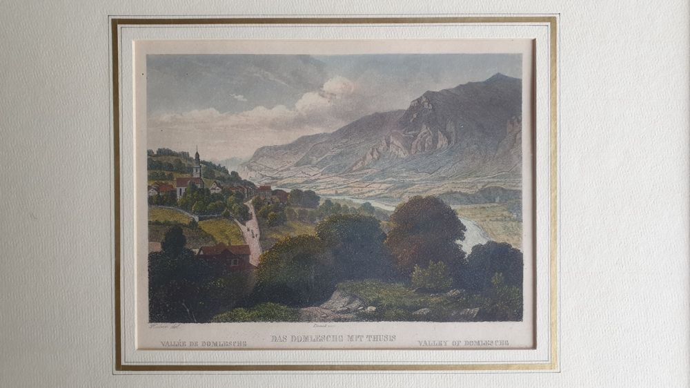 Stich Domleschg mit Thusis. Um 1860. | Kaufen auf Ricardo