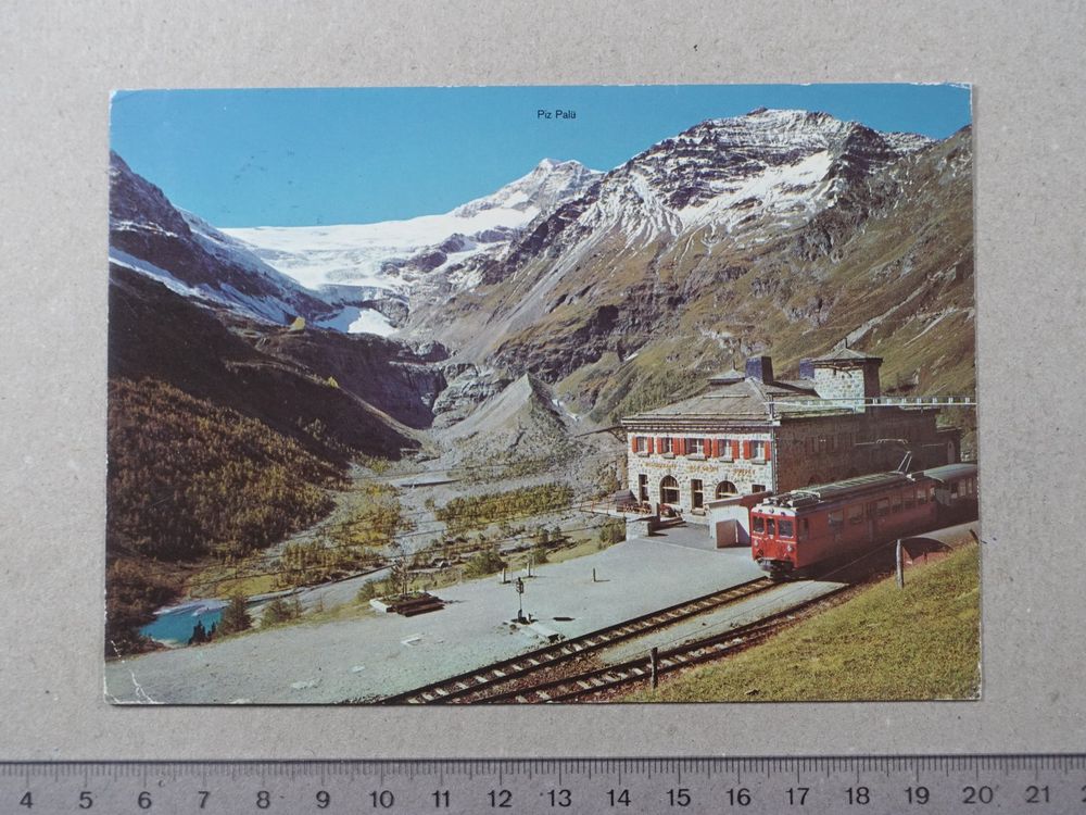 Alp Grüm, 1978, Bahn, Bahnhof, Palü Gletscher, Bahnhofbuffet | Kaufen ...