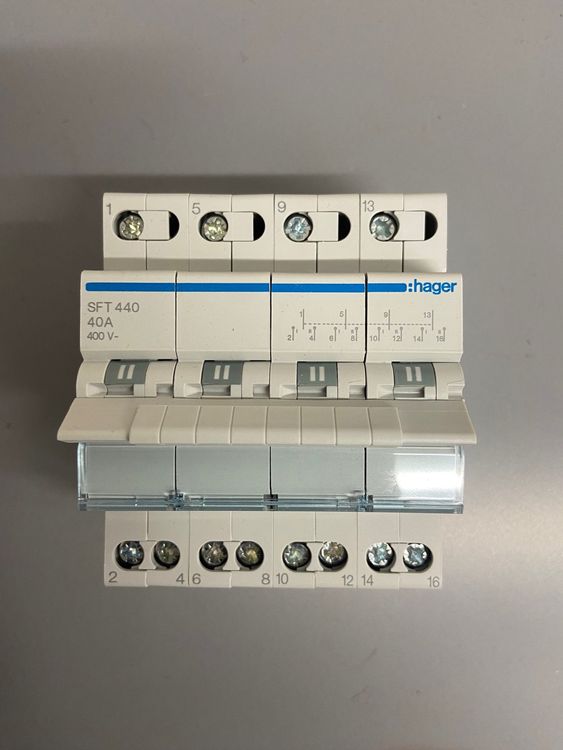 Hager NETZ-NOTSTROM-UMSCHALT.4P/40A (SFT440) (Neu (gemäss Beschreibung ...