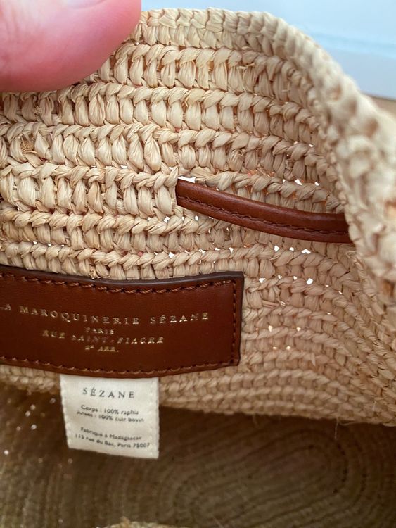 Sezane Farrow Bag in Natural Raffia (Neu (gemäss Beschreibung)) in ...