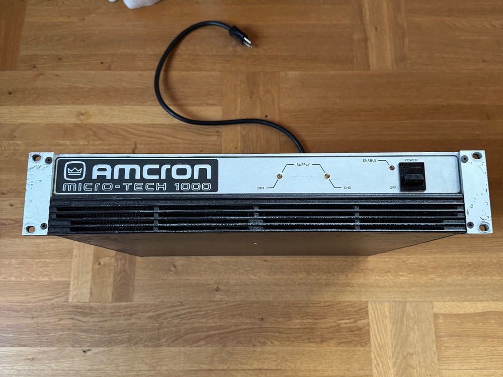 Amcron (Crown) Micro-Tech 1000 Stereo PA-Endstufe, Analog (Gebraucht ...