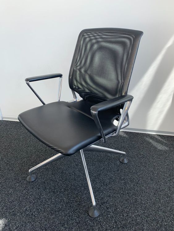 10 Besprechungsstühle Vitra Alberto Meda in schwarz/chrom | Kaufen auf ...