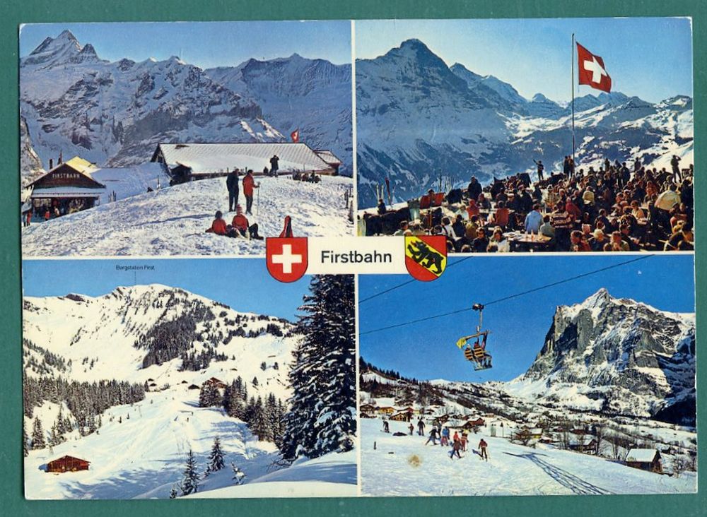 Grindelwald, Firstbahn, 4 Ansichten, 1975 (Gebraucht) in Sargans für ...