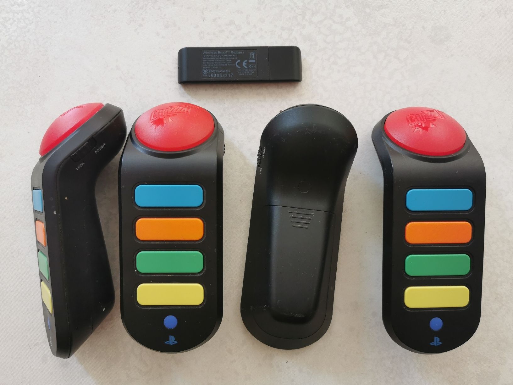 Buzz wireless controller für Ps2 und Ps3 mit USB Empfänger (Gebraucht ...