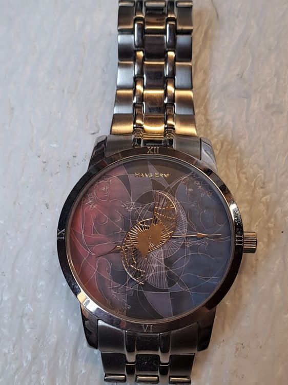 Hans Erni Uhr "Lauf der Zeit" Edelstahl | Kaufen auf Ricardo