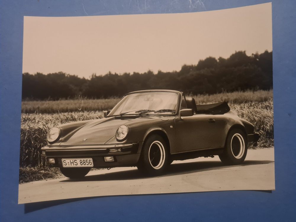 PORSCHE 911 CARRERA CABRIO PRESS FOTO OLDTIMER | Kaufen auf Ricardo