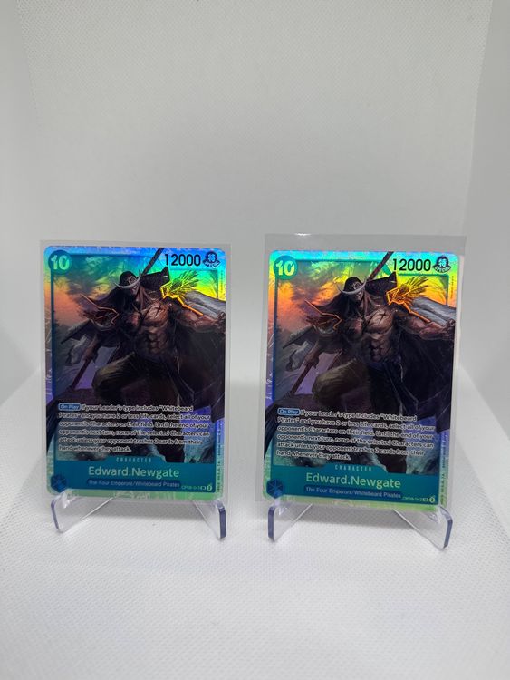 4x One piece Karten SR Op08-043 Edward.Newgate (Neu (gemäss Beschreibung)) in Langenthal für CHF ...