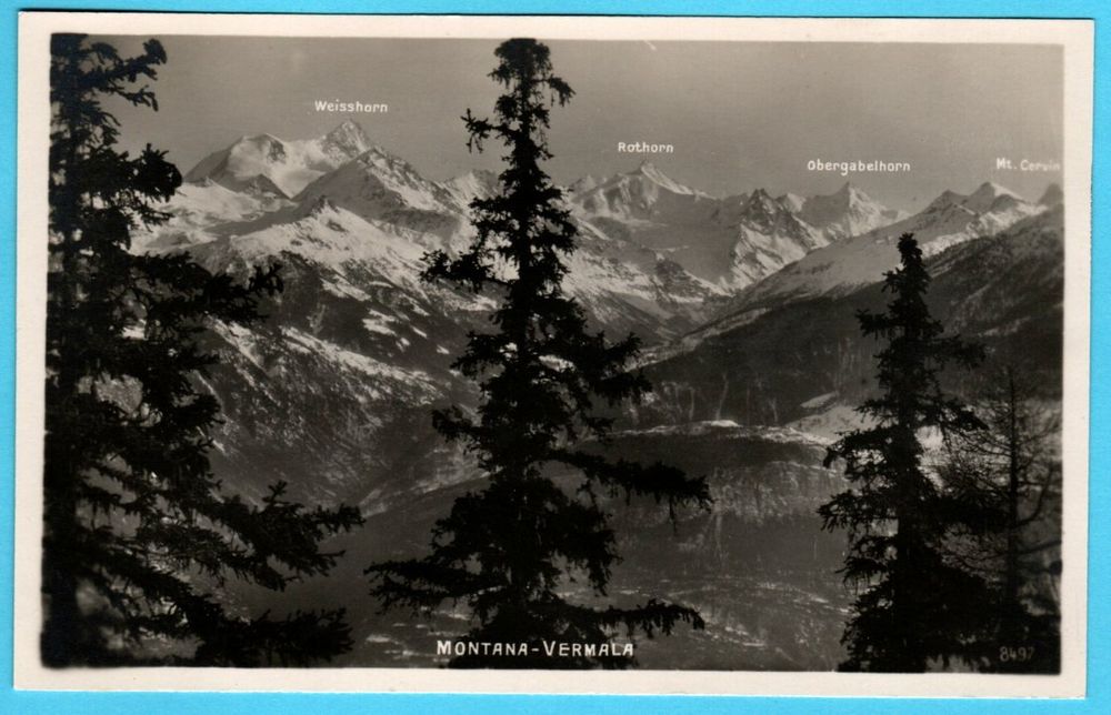 Montana Vermala mit Weisshorn 1925 (Gebraucht) in Zürich für CHF 4 ...
