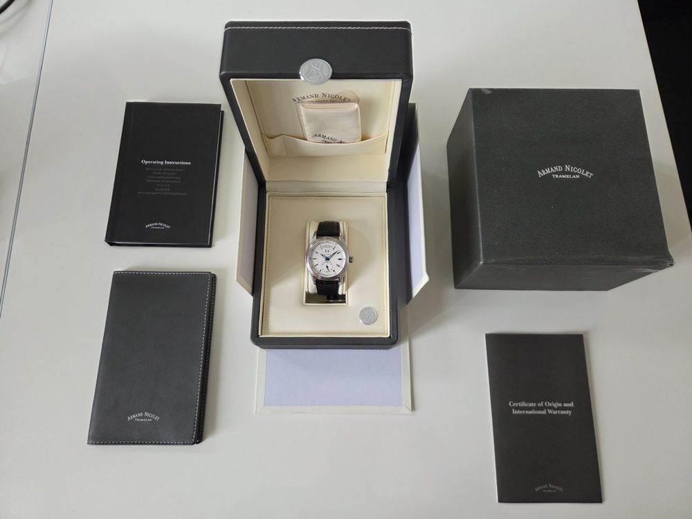 Armand Nicolet M02 Big Date & Small Seconds Uhr - Full-Set (Gebraucht ...