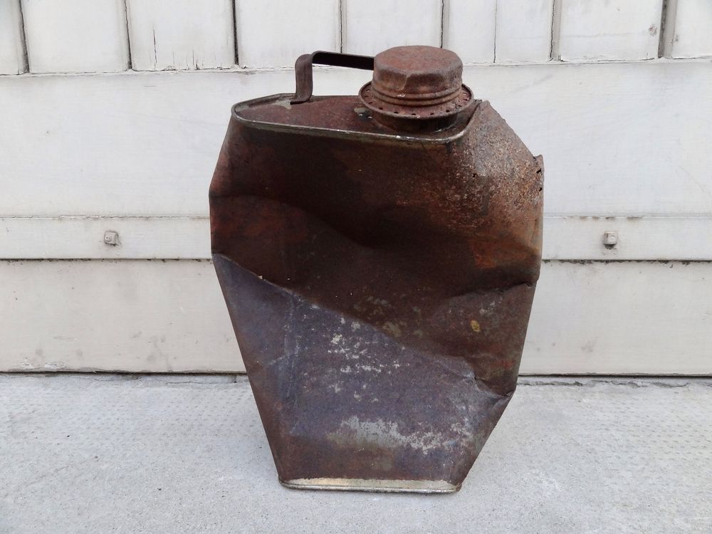 alter, kleiner Kanister aus Blech Rost Blechkanister Bidon (Gebraucht ...