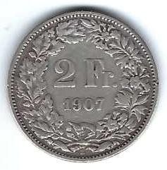 2 Franken 1907 Silber | Kaufen auf Ricardo