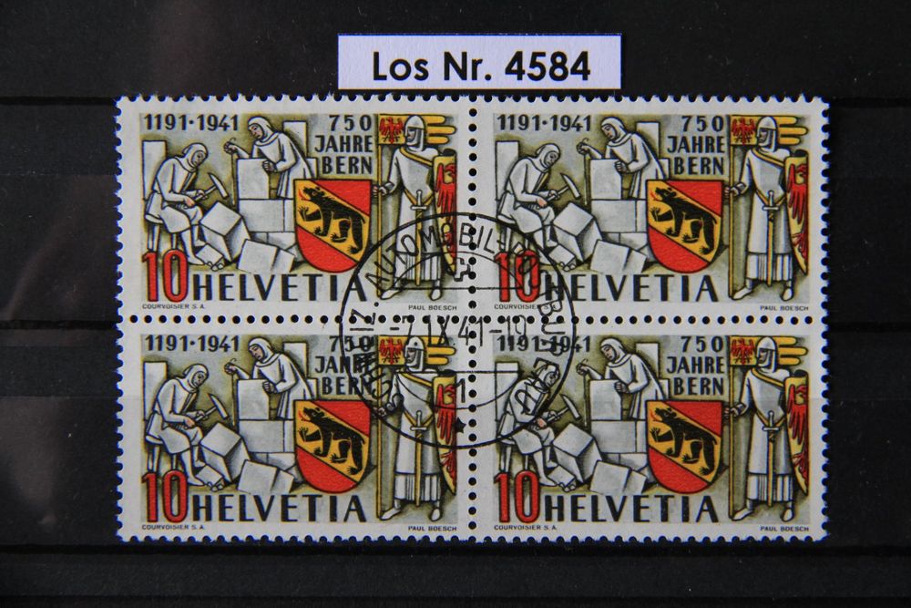 CH 1941 Viererblock sauber gestempelt Los 4584 | Kaufen auf Ricardo