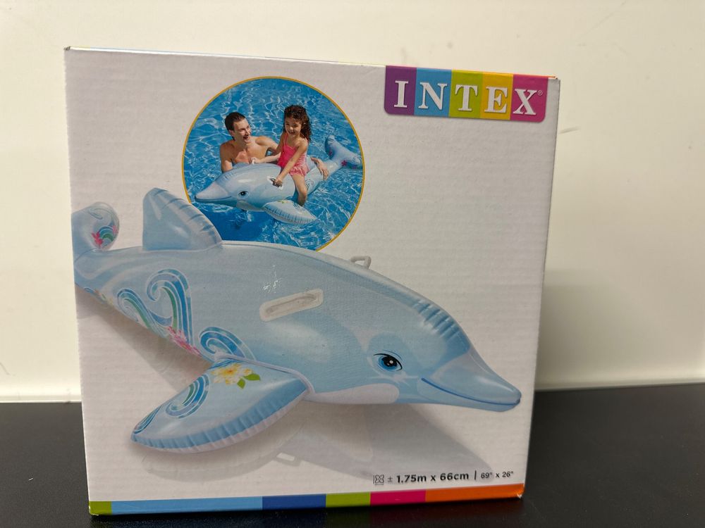 Neu Intex Ride On Delfin (Hellblau) Pool (1x) (Neu und originalverpackt ...