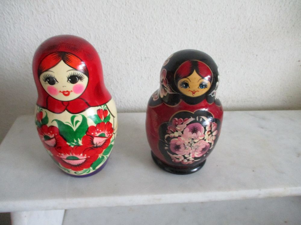 2 Mamuschka Matrjoschka Babuschka 8-teilig und 5-teilig (Gebraucht) in ...
