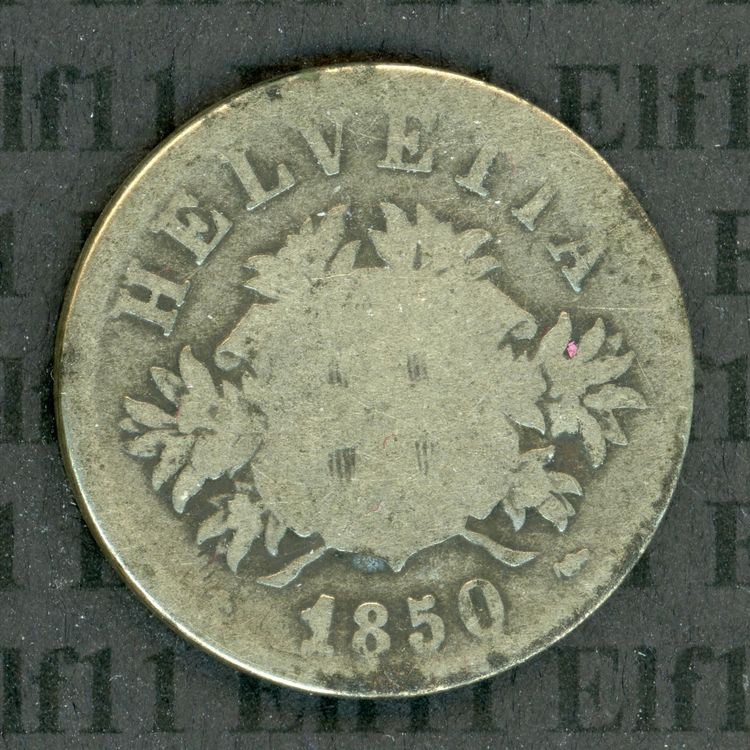 CHF___0.20 1850 s 20 Rappen (Gebraucht) in Widnau für CHF 8 – mit Lieferung auf Ricardo kaufen