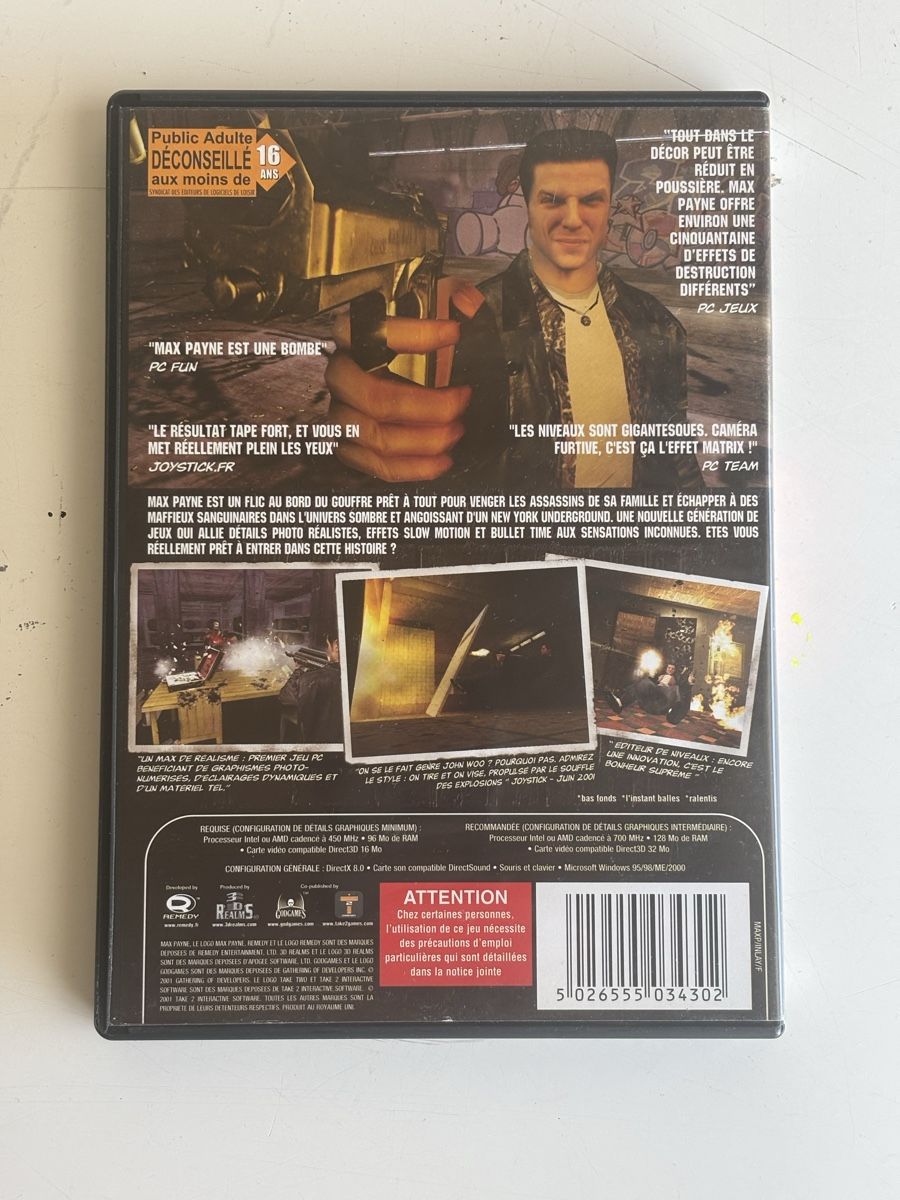 Max Payne - PC (D'occasion) à Lausanne pour CHF 15 – avec livraison ...