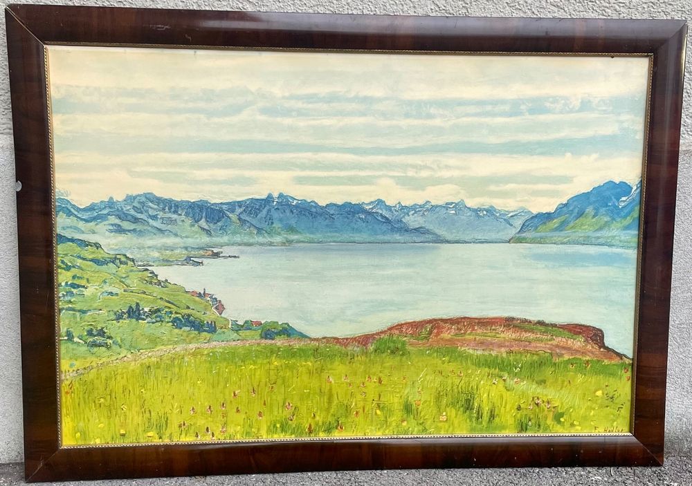 Ferdinand Hodler (1853-1918) Gr. Genfersee Lithografie (Gebraucht) in ...