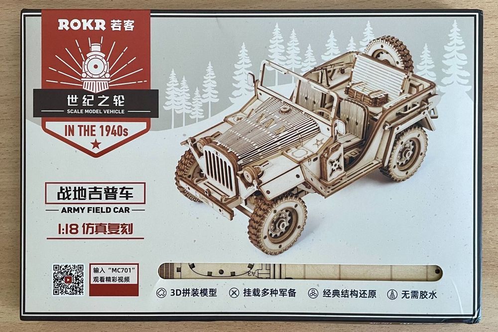 Holzmodel 3D Army Field Car / 369 Teile (Neu und originalverpackt) in ...