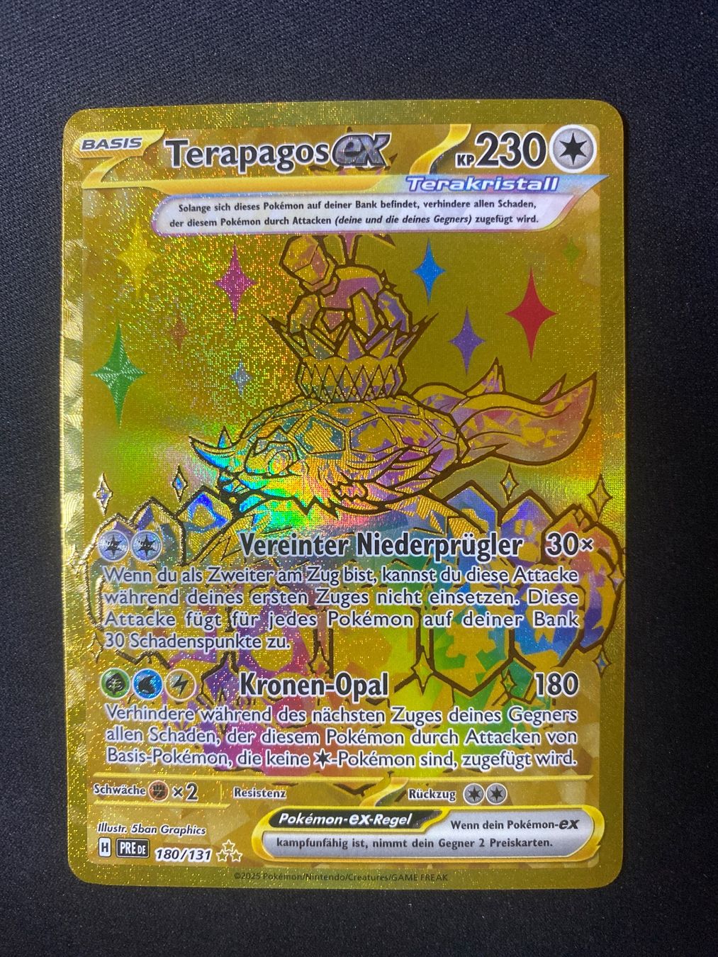 Terapagos ex 180 - Secret Rare - Prismatic Evolutions - DE (Neu (gemäss Beschreibung)) in Hausen ...