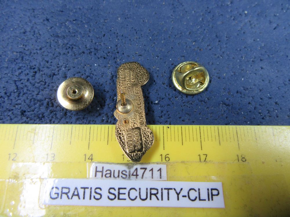 TALBOT LAGO OLDTIMER GP RACING AUTO PIN ENAMEL SECURITY-CLIP (Gebraucht ...