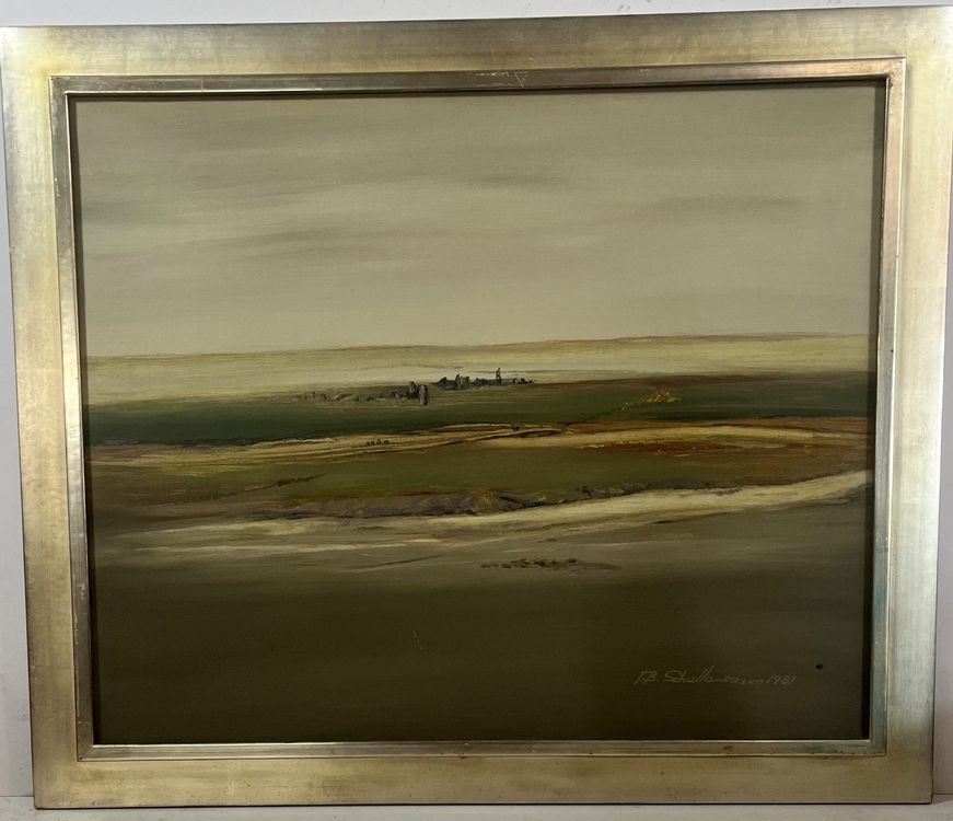 Grosse Landschaft Gemälde , Unleserlich Signiert | Kaufen auf Ricardo