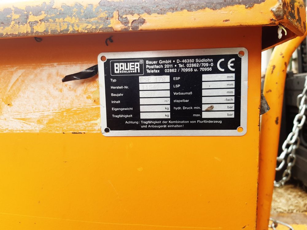 Kippschaufel Schneeschieber Bauer Stapler Pneulader Radlader | Kaufen ...