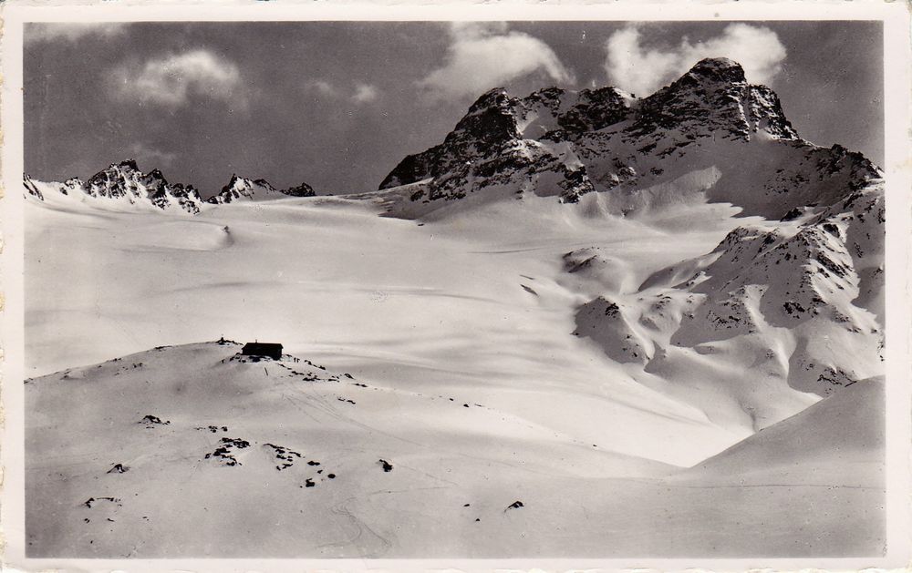Kesch-Hütte SAC mit Porchabellagletscher u. Piz Kesch | Kaufen auf Ricardo