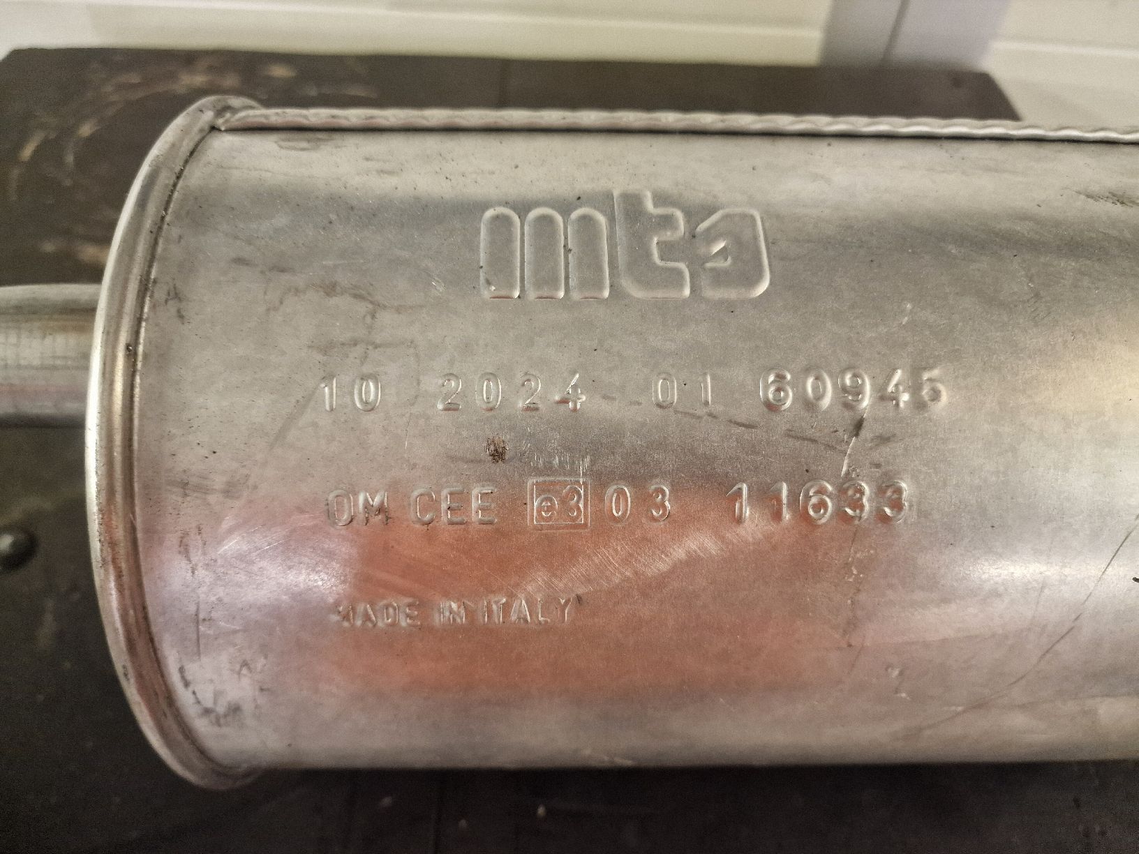 Pot d'échappement MTS 01.60945 - silencieux en bon état! (Neuf (Voir ...