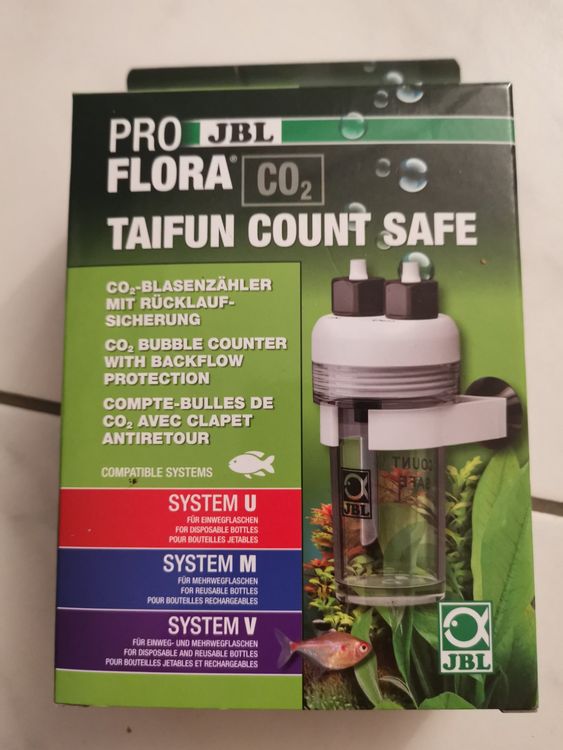 Pro Flora CO2 Blasenzähler mit Rücklaufsicherung Aquarium | Kaufen auf ...