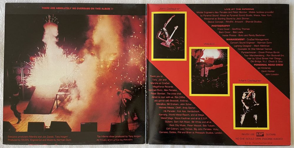 Raven - Live At The Inferno - 2 x LP - 1984 - First Press (Gebraucht ...