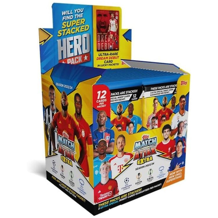 Topps Match Attax Extra 2024 - Full Box 36 Packs, 432 Cards (Neu und ...