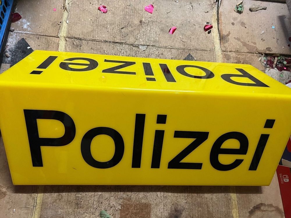 Polizei dach-aufsatz auto antik sammlerstück (Gebraucht) in Basel für ...