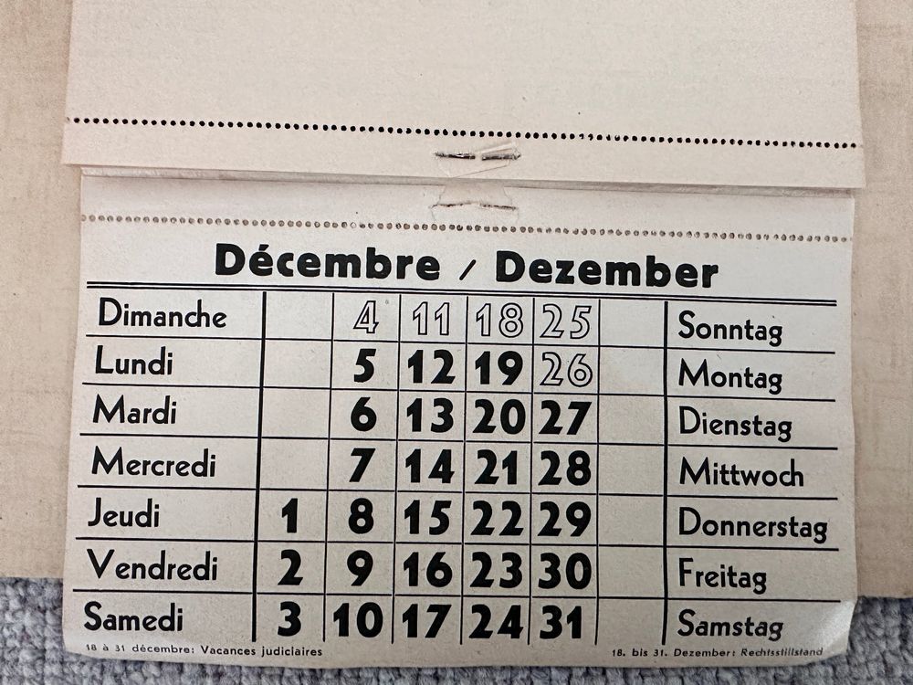 sehr alter Kalender, ca.1920/30 , Garage Hans Guyer Sargans (Gebraucht ...