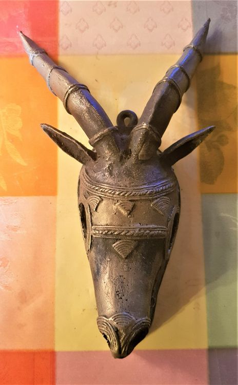 Ancien Masque Gouro Zamble de Côte d'Ivoire en bronze moulé | Kaufen ...