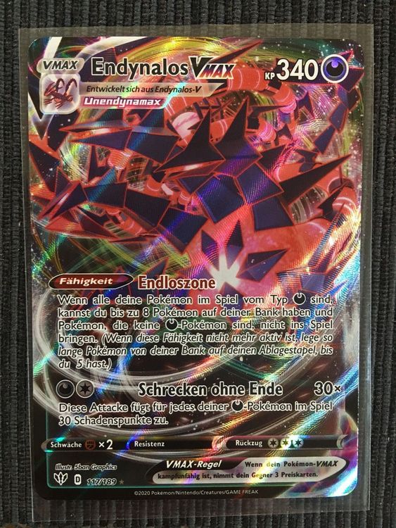 Pokemon Endynalos Vmax Flammende Finsternis | Kaufen auf Ricardo