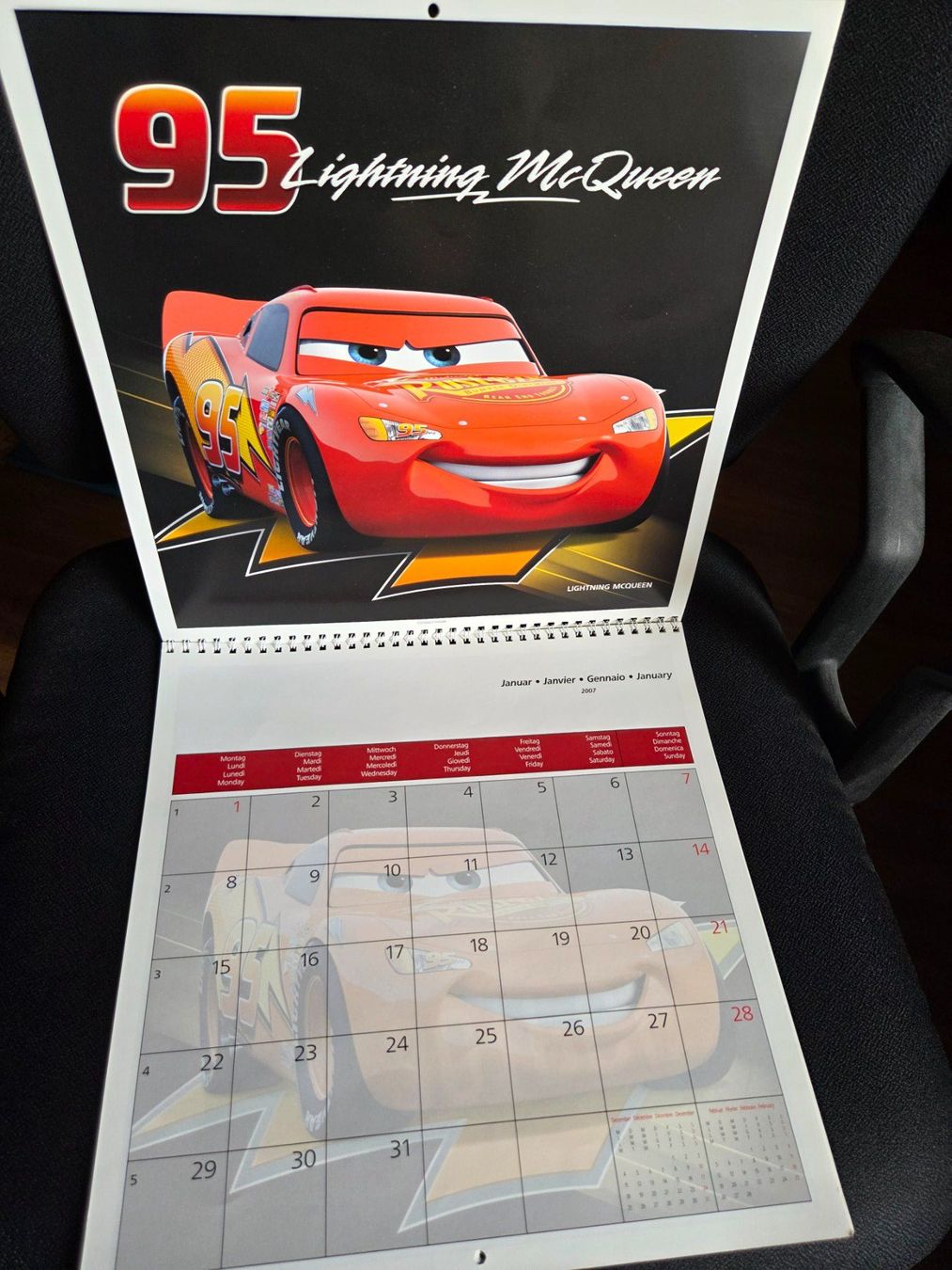 Calendrier Cars Disney Pixar 2007 - Flash McQueen 🏎️🏆 (Gebraucht) in ...