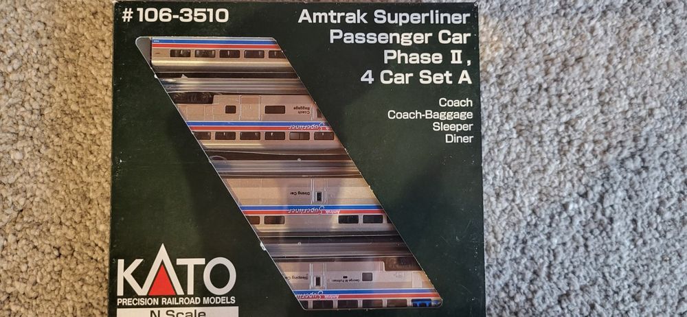 Kato Spur N Amtrak Spuerliner 4er Set OVP (Gebraucht) in Heimisbach für CHF 60 – mit Lieferung ...