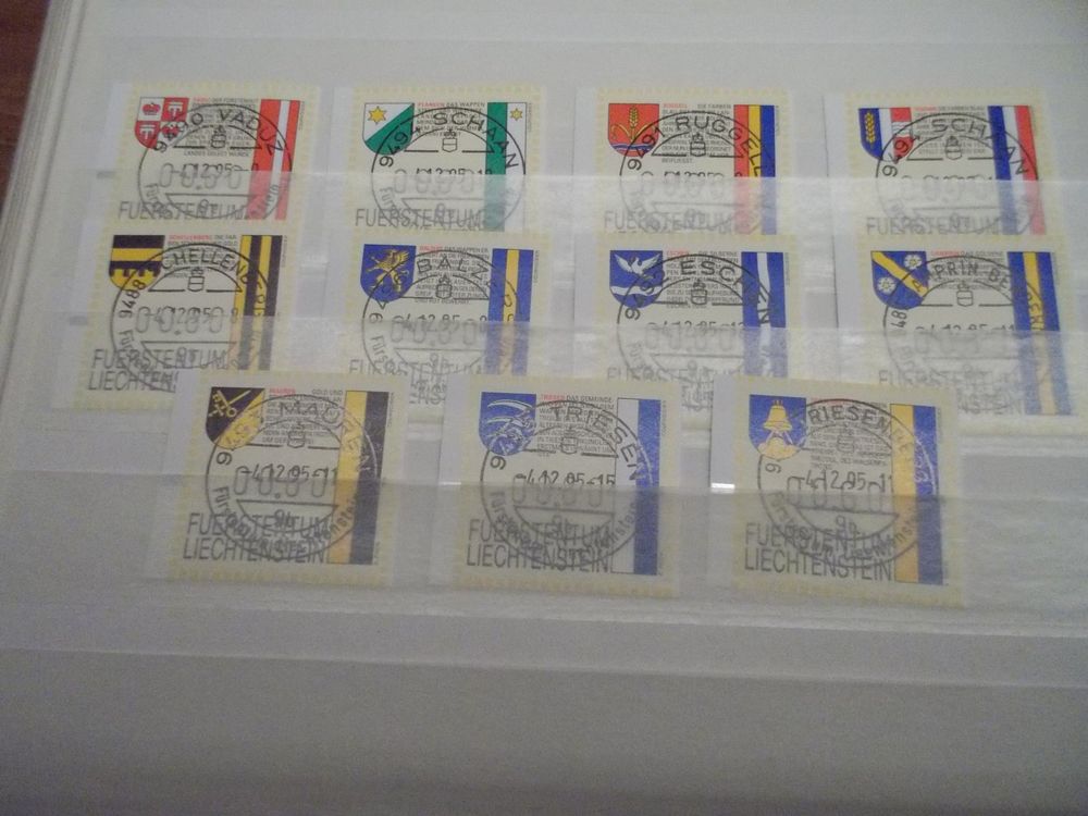 Liechtenstein Satz 1995 ET-Voll-Stempel, Automatenma (Gebraucht) in Niederwil AG für CHF 1 – mit ...