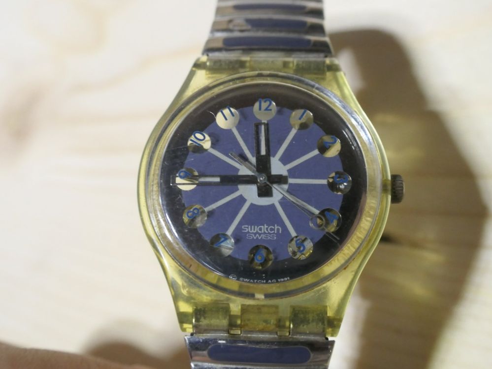Swatch Gent "BLUE SEGMENT" GK148, neue Batterie . | Kaufen auf Ricardo