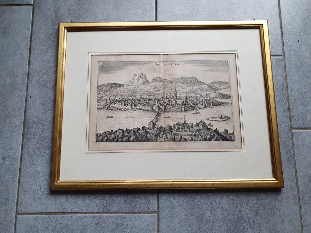 Stein am rhein 1648 antiker stich 50×39cm (Gebraucht) in Mammern für CHF 100 – mit Lieferung auf ...