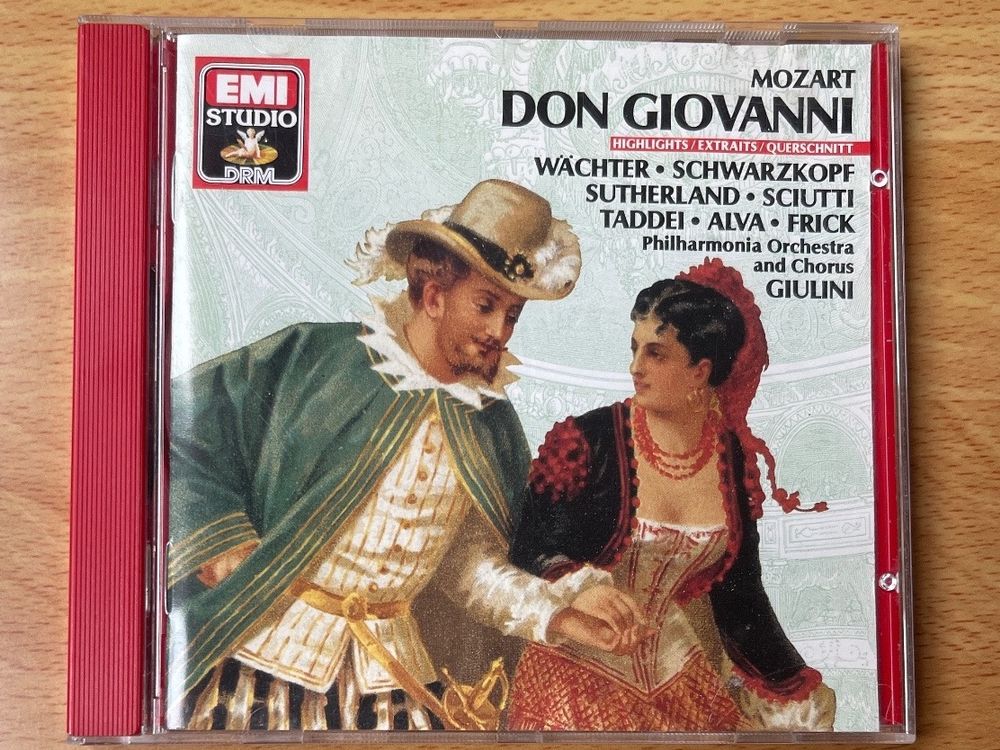 CD Mozart Don Giovanni Highlights EMI (Gebraucht) in für CHF 2 – mit ...
