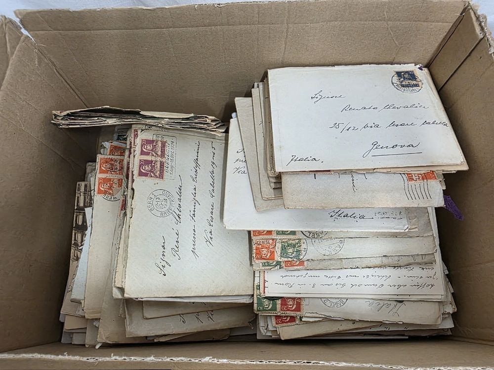 Alte Briefe/Korrespondenz Sammlung mit Briefmarken! Schweiz (Gebraucht ...