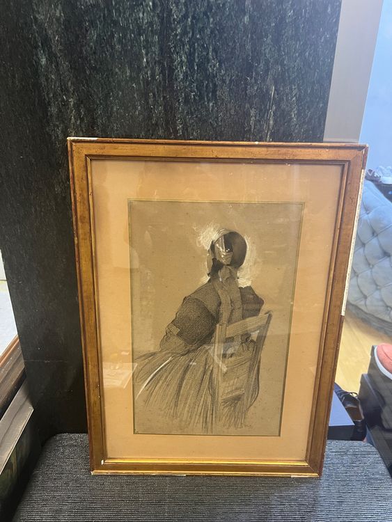 JACQUES WELY(1873-1910) mine de plomb et gouache signée (Gebraucht) in ...