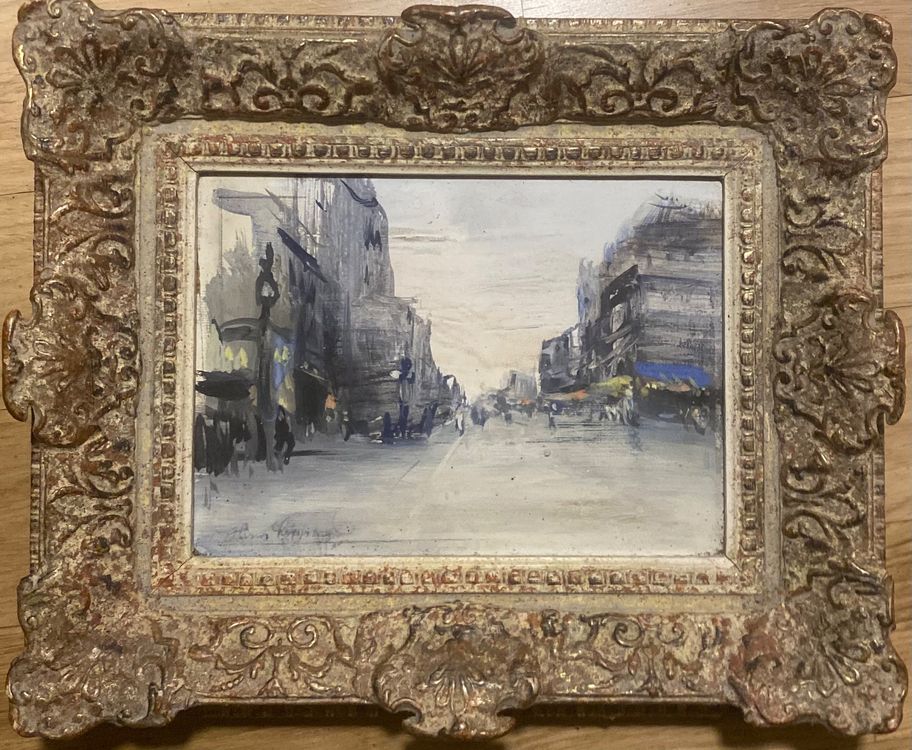 Hans SOPPERA (1900-1963) Strassen Szene Gemälde | Kaufen auf Ricardo