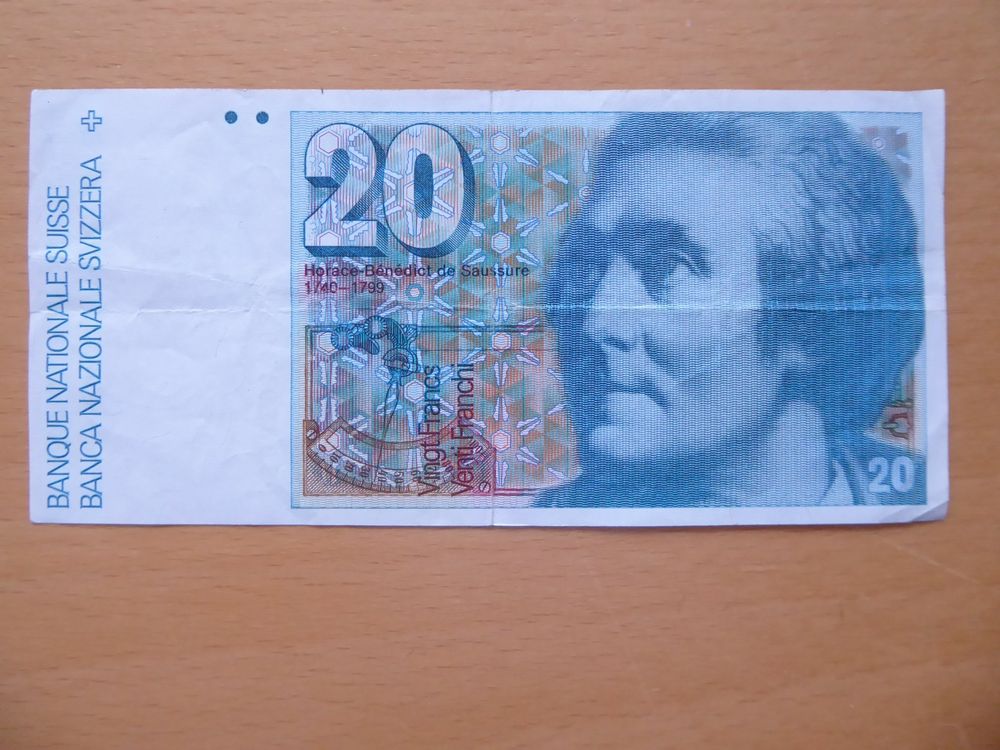 20 Franken Banknote Schweiz (Gebraucht) in Rothrist für CHF 18 – mit ...