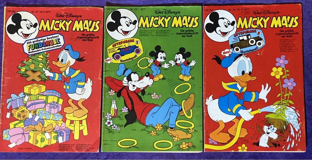 MICKY MAUS antik! / 3 Expl. mit Sammelbons! (Gebraucht) in Zuerich für CHF 18 – mit Lieferung ...