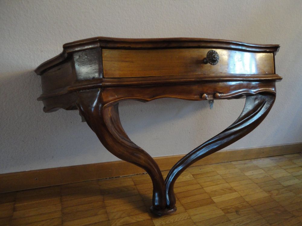 WANDKONSOLE MIT SCHUBLADE (HOLZ) | Kaufen auf Ricardo