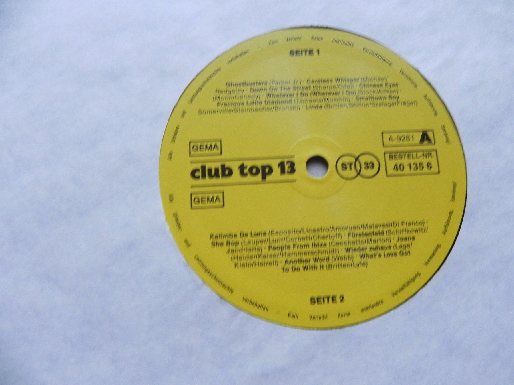 LP 16 Rock Pop Hit 1984 STS Boney M. Fancy Tina Turner (Gebraucht) in ...