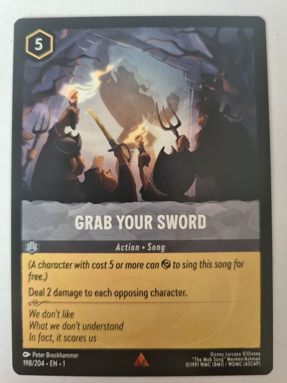 Lorcana, Grab Your Sword, 198/204-EN-1 | Kaufen auf Ricardo